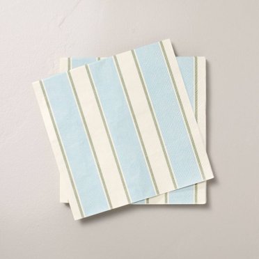 "Gift Boutique Blue Floral Cocktail Napkins, 3-Ply Paper, 120-Pack, 10 ...