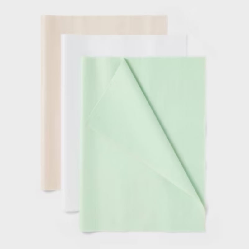 20ct Tissue Paper Pink/White/Light Green - Spritz: Gift Filler, Solid ...