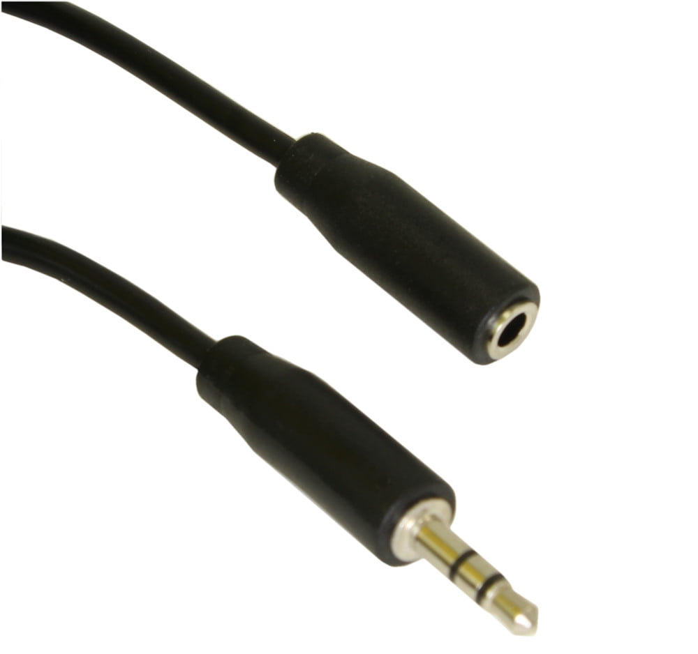 20ft 3.5mm SLIM Mini-Stereo TRS Male to Female Audio Extension Cable ...