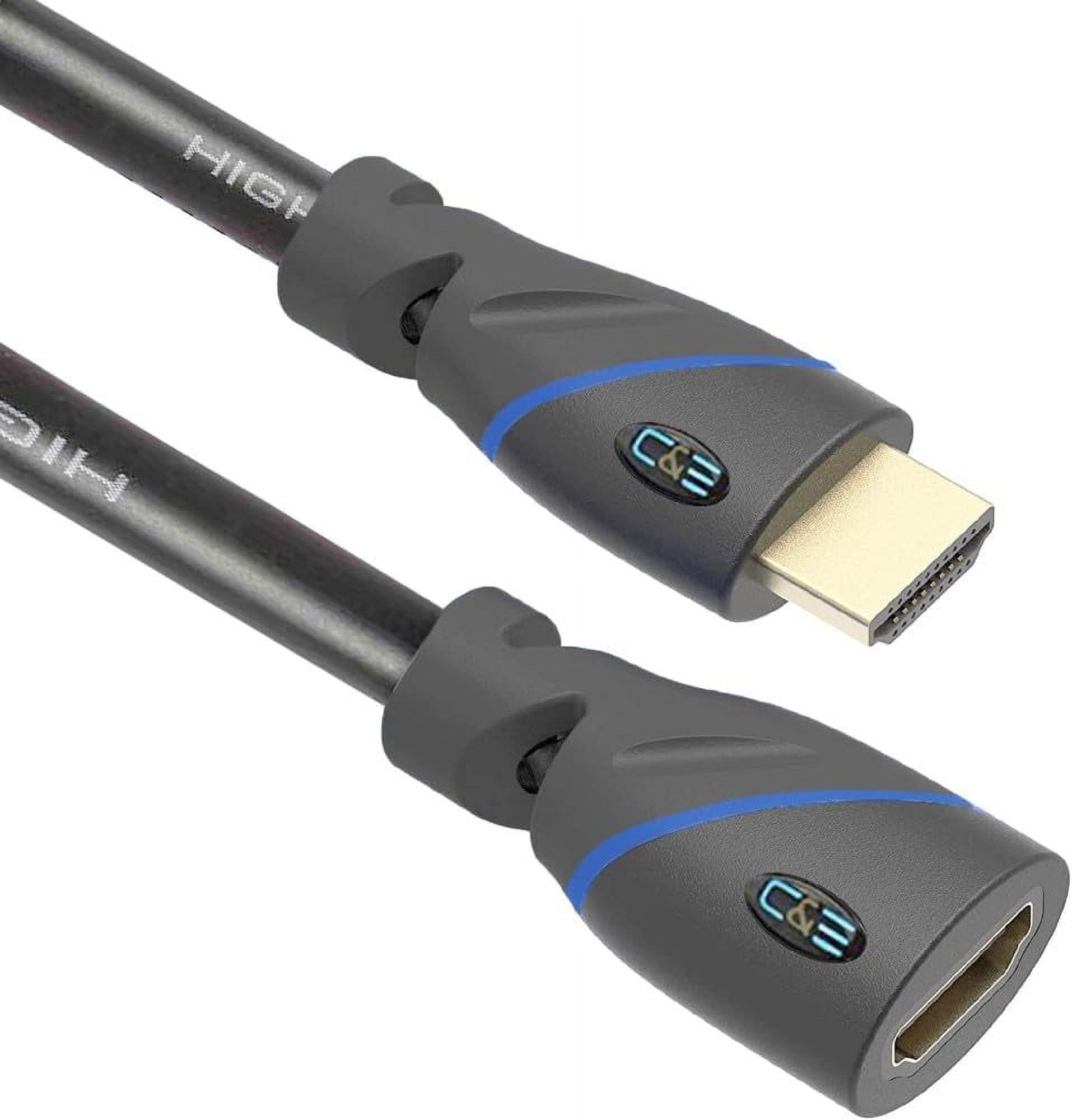 20ft (6M) High Speed HDMI Cable Male to Female with Ethernet Black (20 ...