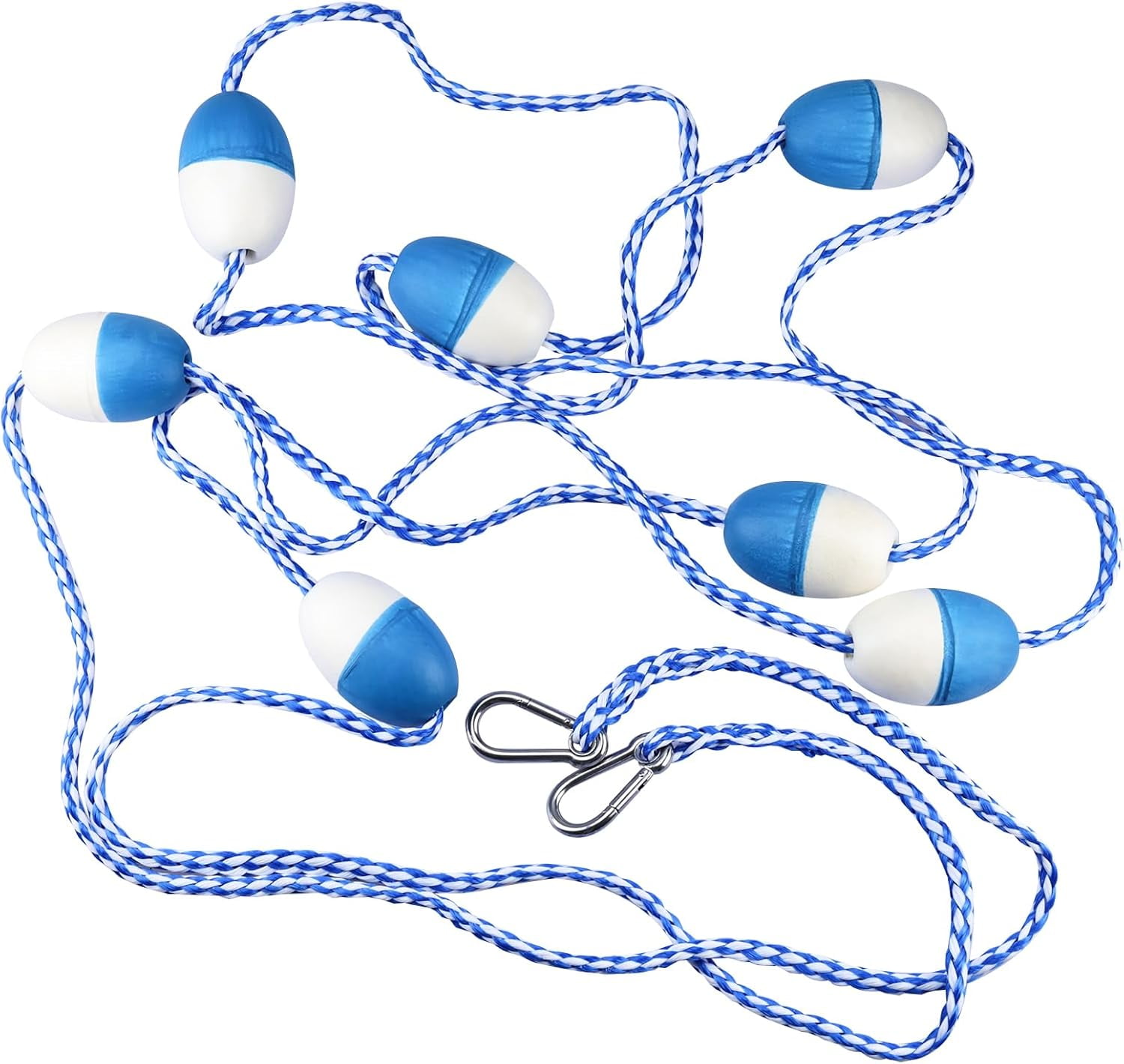 20ft Floating Pool Rope, Pool Divider Rope with 2 Pre-Assembled ...