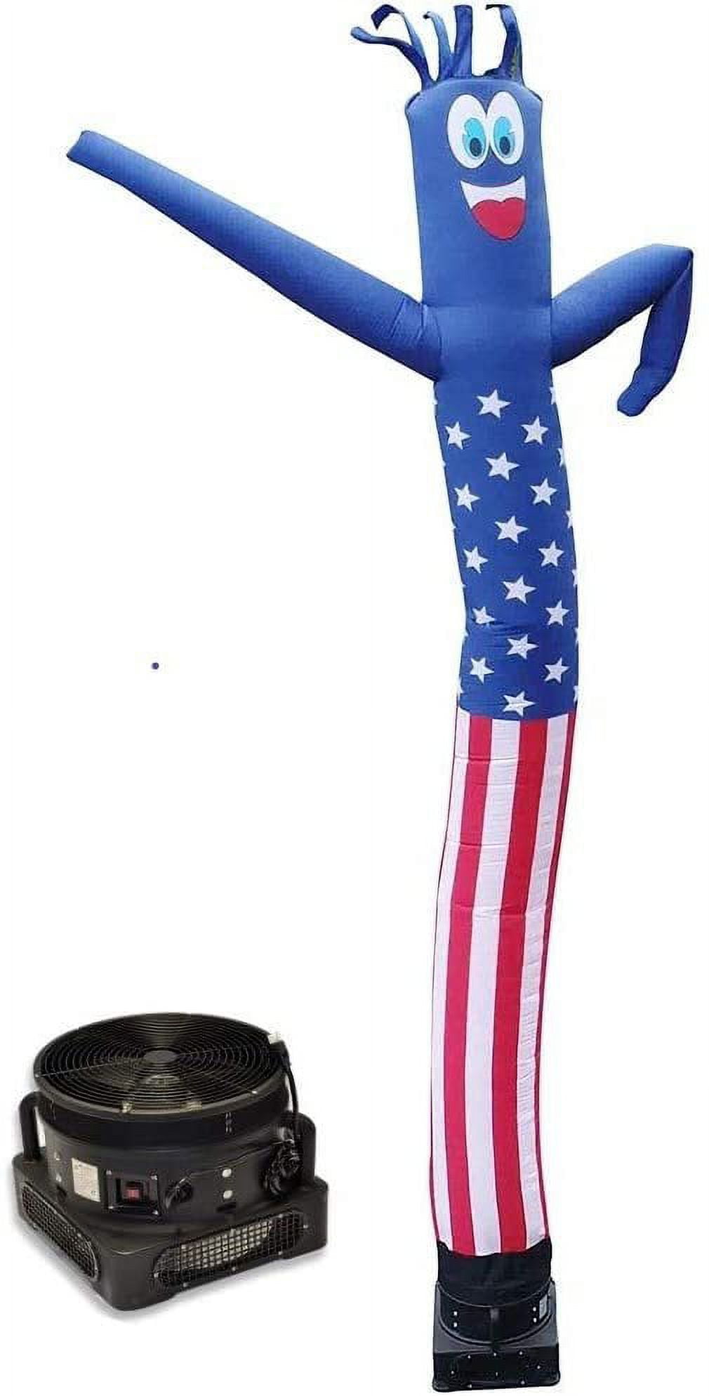 20ft Inflatable Tube Man Guy Puppet Dancer - American Flag - Complete ...