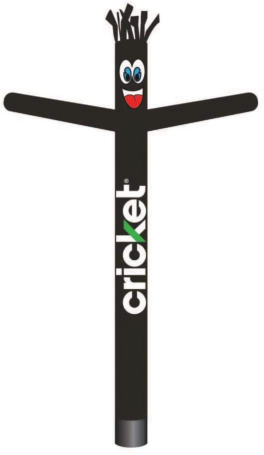 20ft Inflatable Tube Man Guy Puppet Dancer - Cricket Black - Complete ...