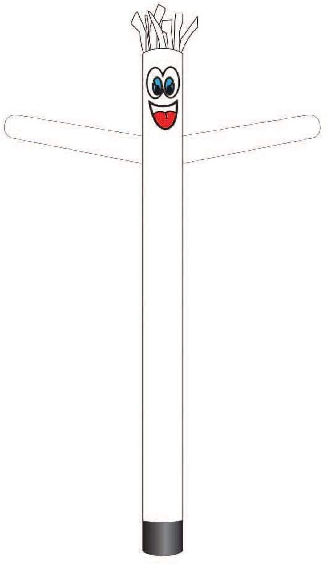 20ft Inflatable Tube Man Guy Puppet Dancer - Solid White Color ...