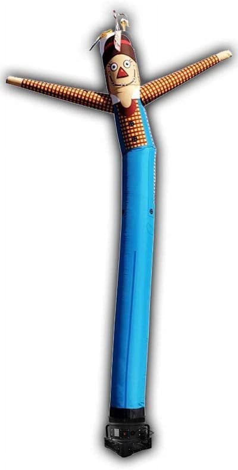 20ft Inflatable Tube Man Guy, Scarecrow Sky Blue - Complete with 1HP 2 ...