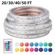 50Ft 2 Wire LED Rope Light 110V Home Party Christmas Decorative In ...
