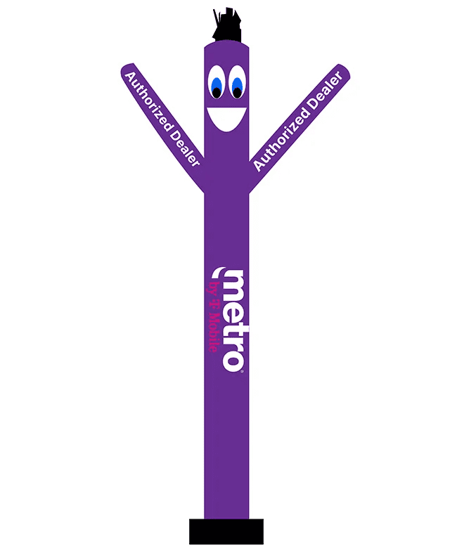 20ft METRO by T Mobile AUTHORIZED DEALER Air Inflatable Dancer Tube Man ...