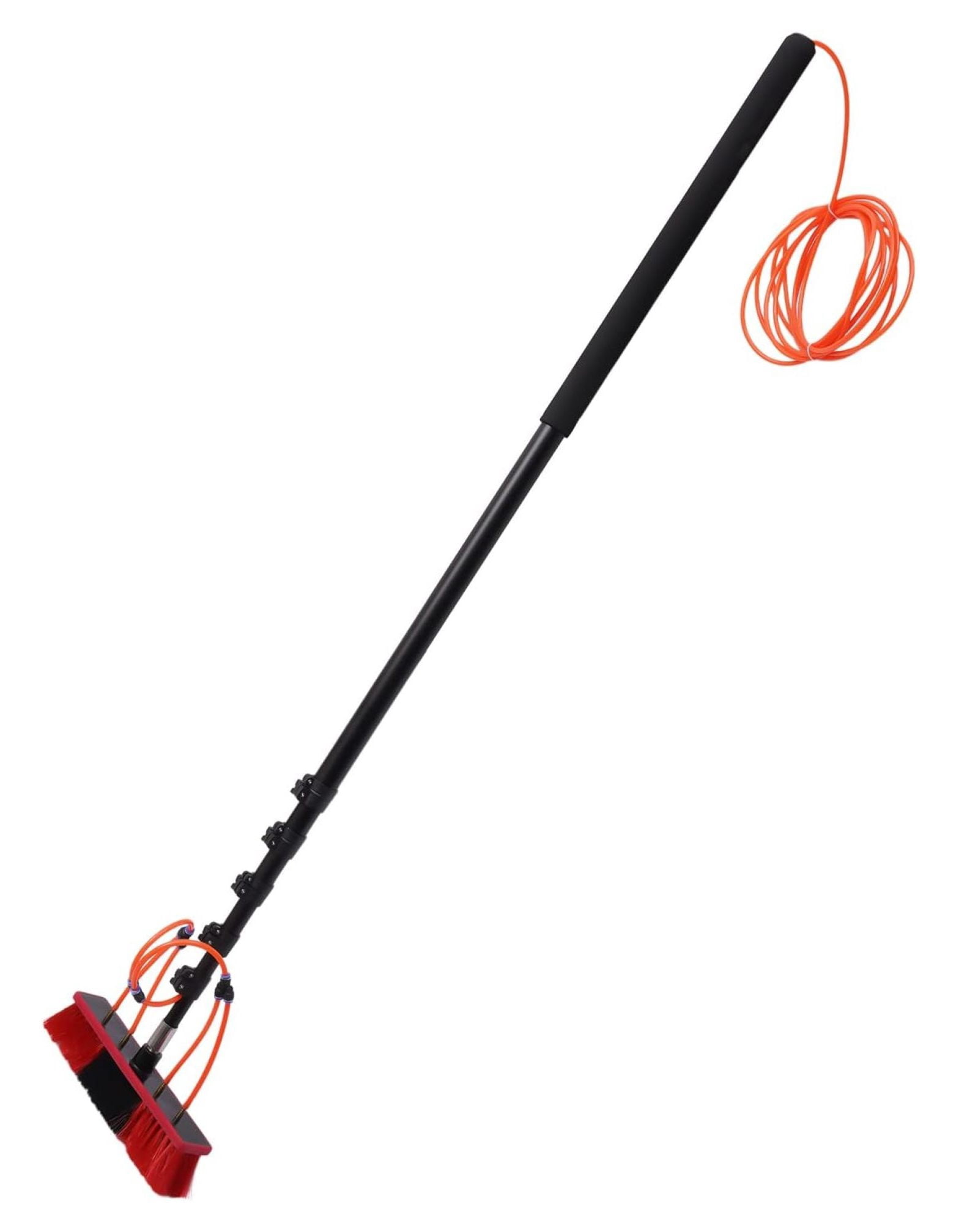 20ft Solar Panel Cleaning Brush & Pole Kit, Water Fed Pole, Outdoor ...
