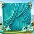 20ft x 12ft Turquoise Wedding Backdrop Curtains, 4 Wrinkle-Free ...