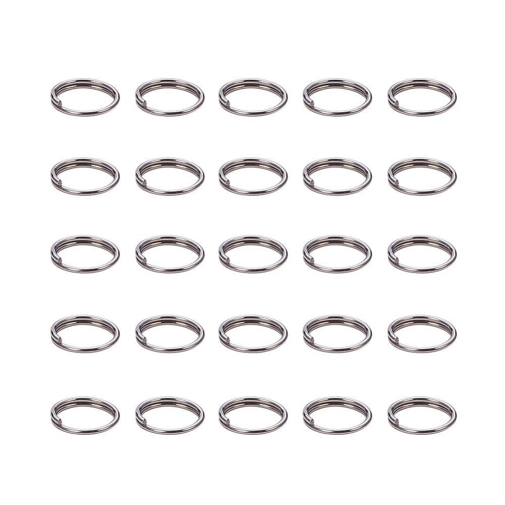 20g 215 Pcs 7mm 304 Stainless Steel Split Rings Double Loop Jump Ring ...