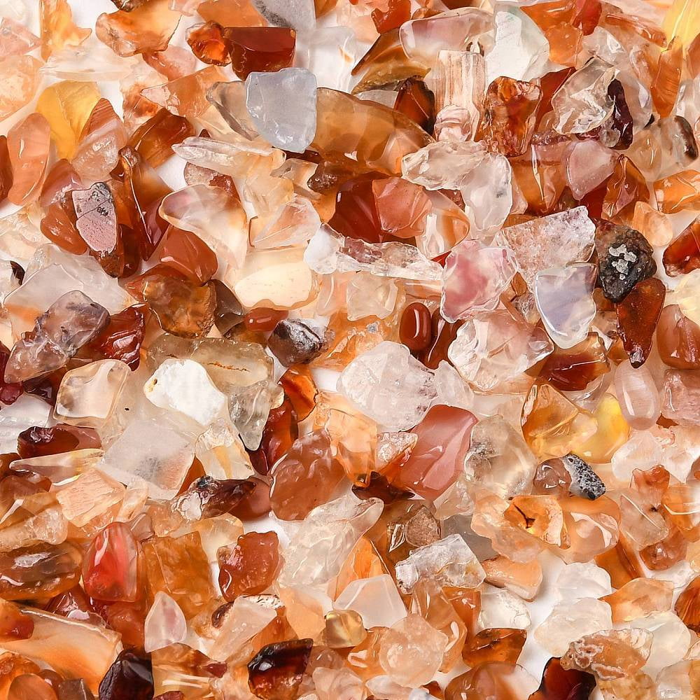 20gs Natural Carnelian Chip Beads No Hole/Undrilled Dyed & Heated 2~8x2 ...