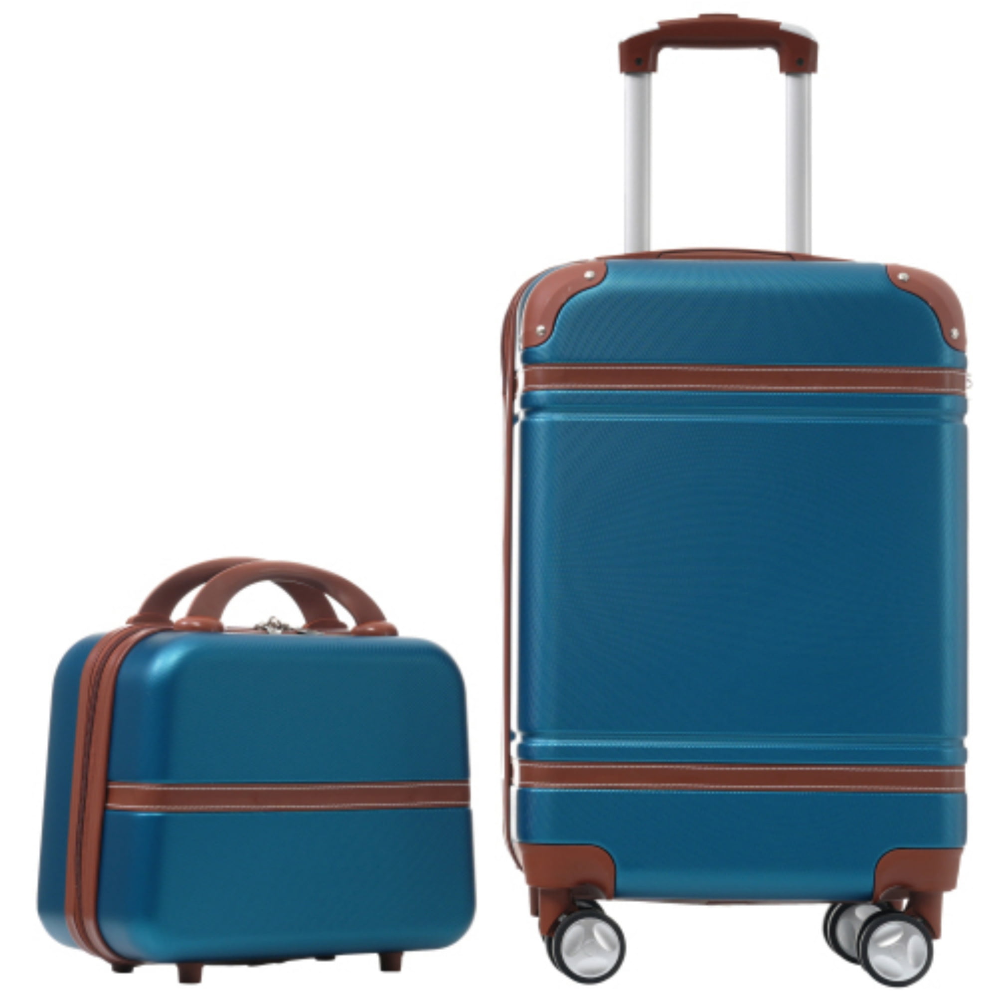 20in Hardside Carry On Luggage with Cosmetic Case, Suitcase with ...