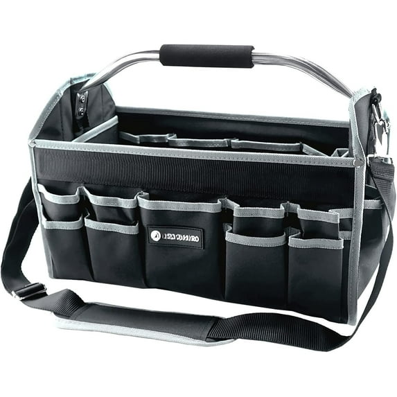 20in Tool Bags For Men , 22 count Pockets Tool Bag Organizer Foldable ...