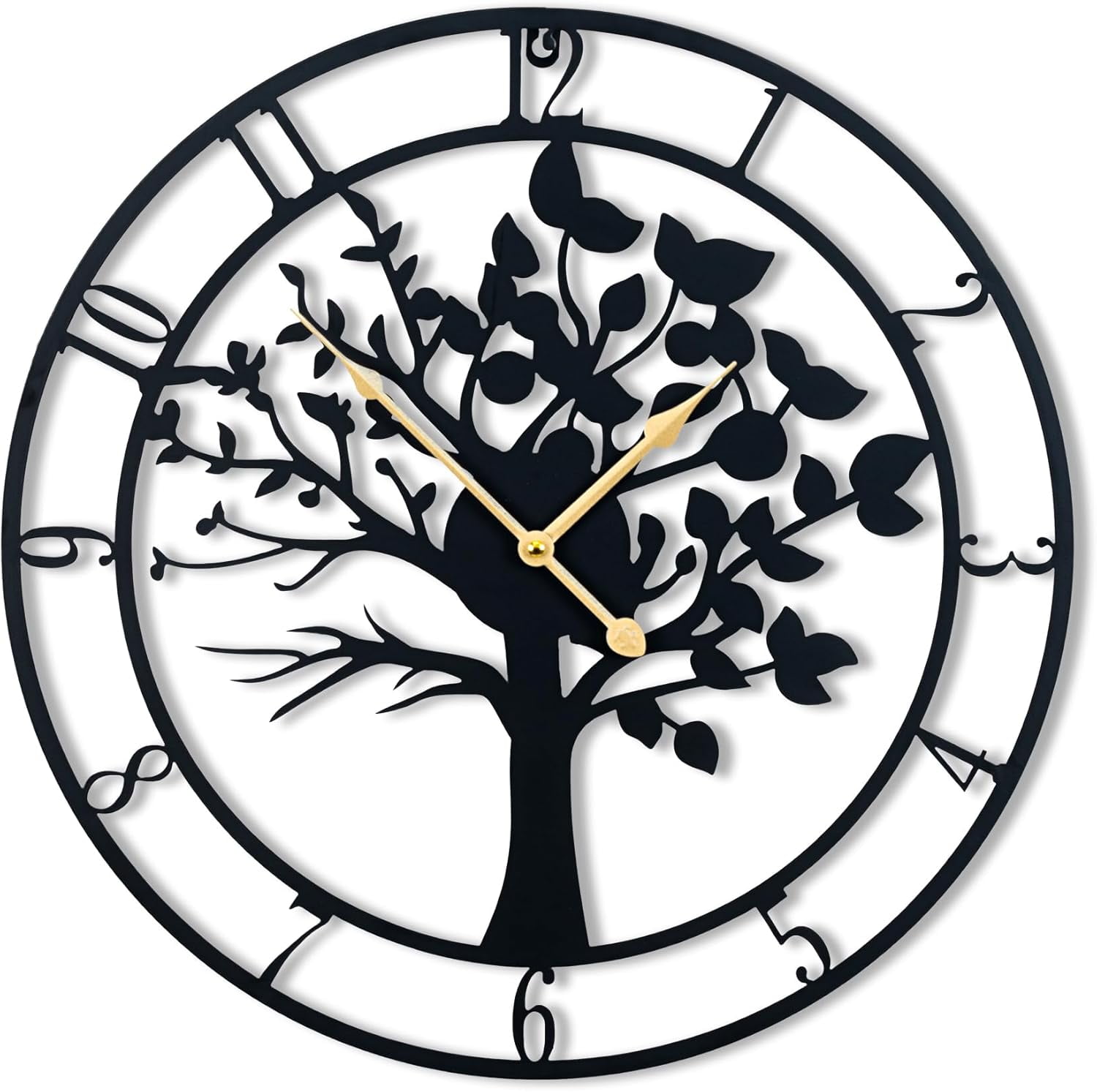 20inch/50cm Large Tree of Life Wall Clock for Bedroom,Living Room ...