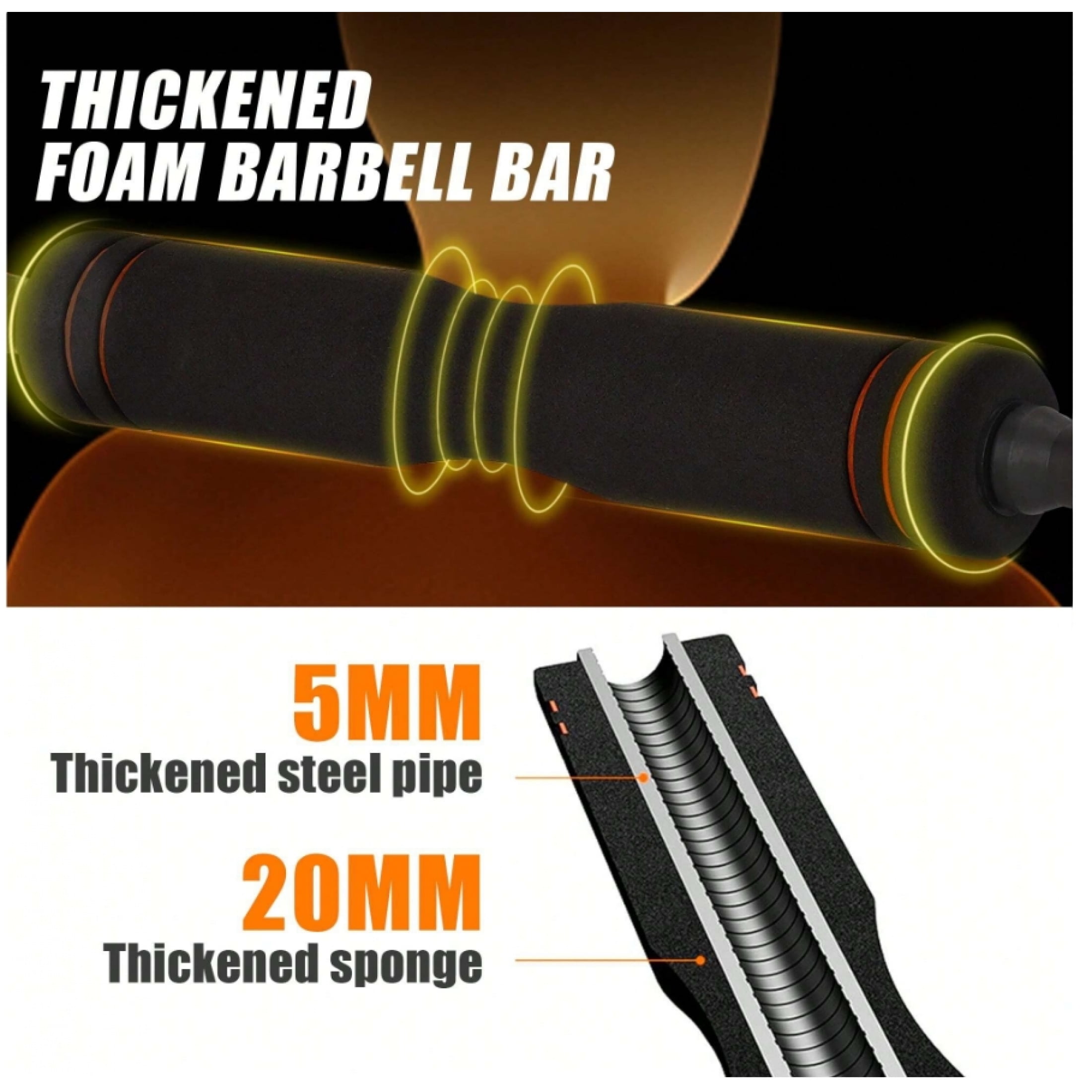 20lb Adjustable Weights Dumbbells Barbell Set, Home Fitness Weight Set ...