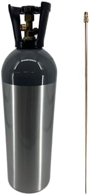 20lb Aluminum CO2 Tank with Siphon Tube, CGA 320, DOT Approved Cylinder ...
