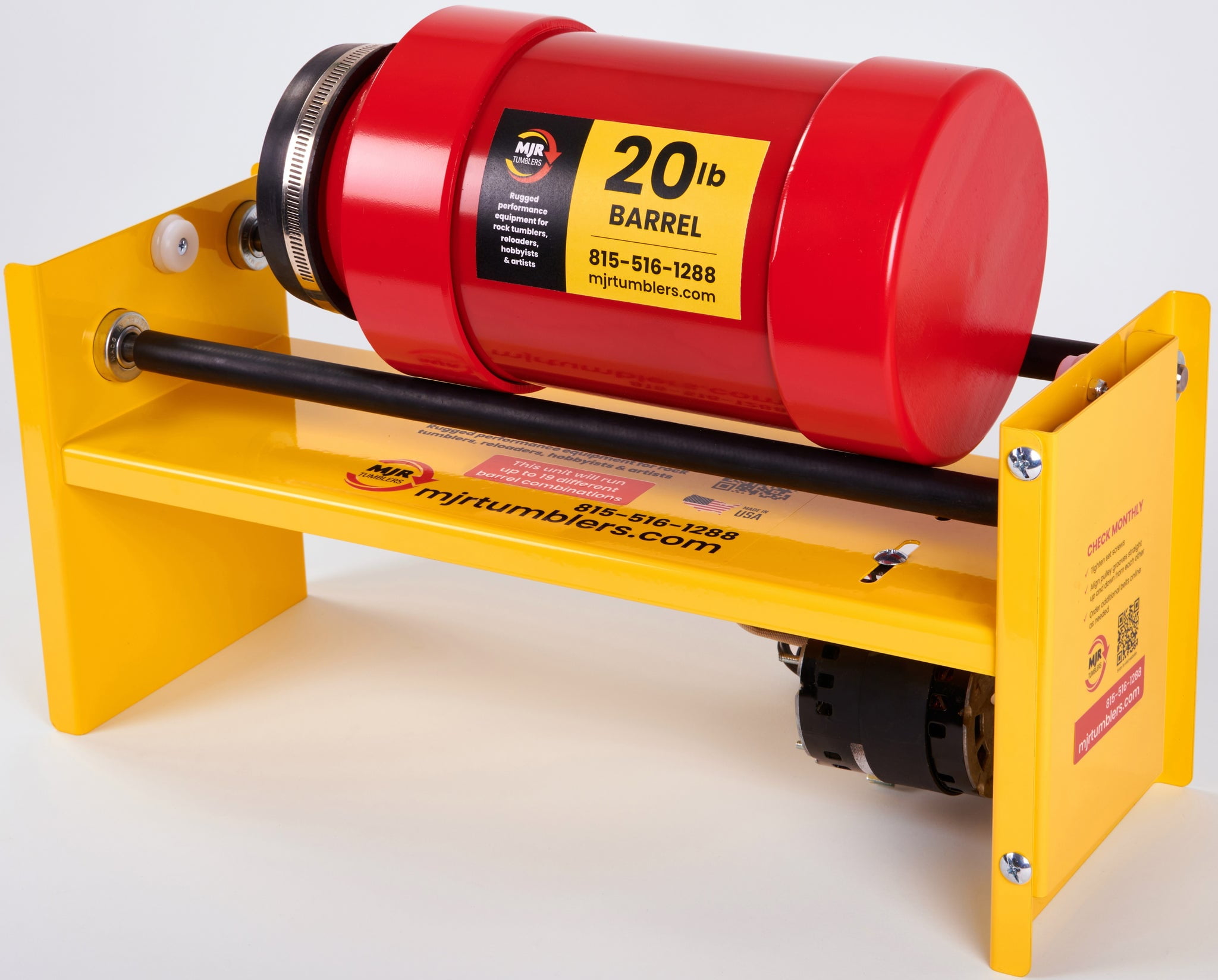 20lb Large Base Rotary Rock Tumbler MJR TUMBLERS Winner Best High End ...