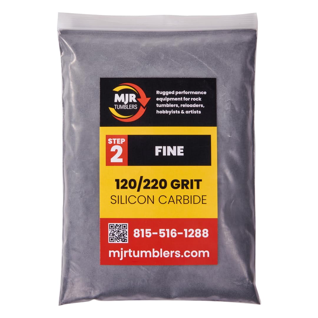 20lb of MJR Tumblers Premium 120/220 Fine Silicon Carbide Rock ...