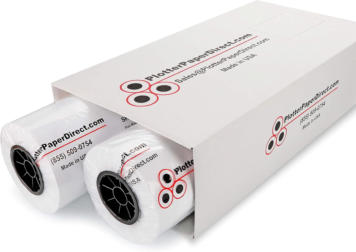 (20lb, Uncoated | 2 Rolls, 3" Core | 30 In x 500 Ft) for CAD Printing ...