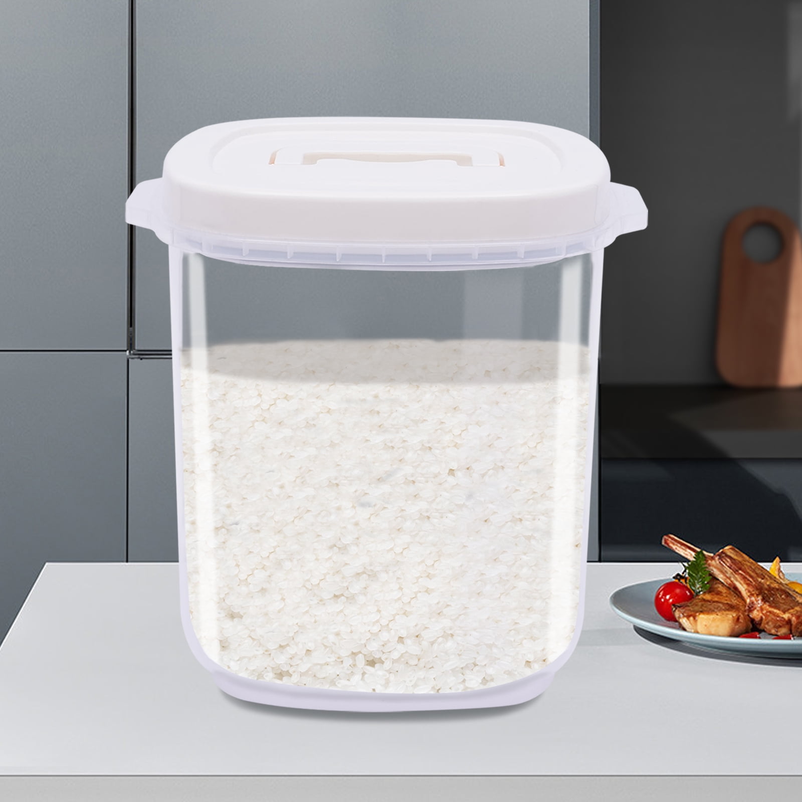 Walmart 20lbs Large Airtight Kitchen Plastic Dry Food Storage Container ...