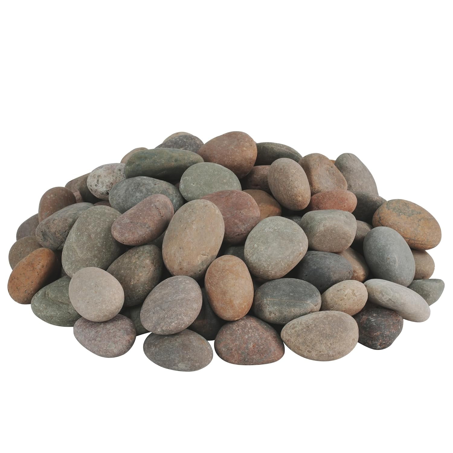 20lbs Large River Rocks for Landscaping, 2-3 Inch Natural Unpolished ...