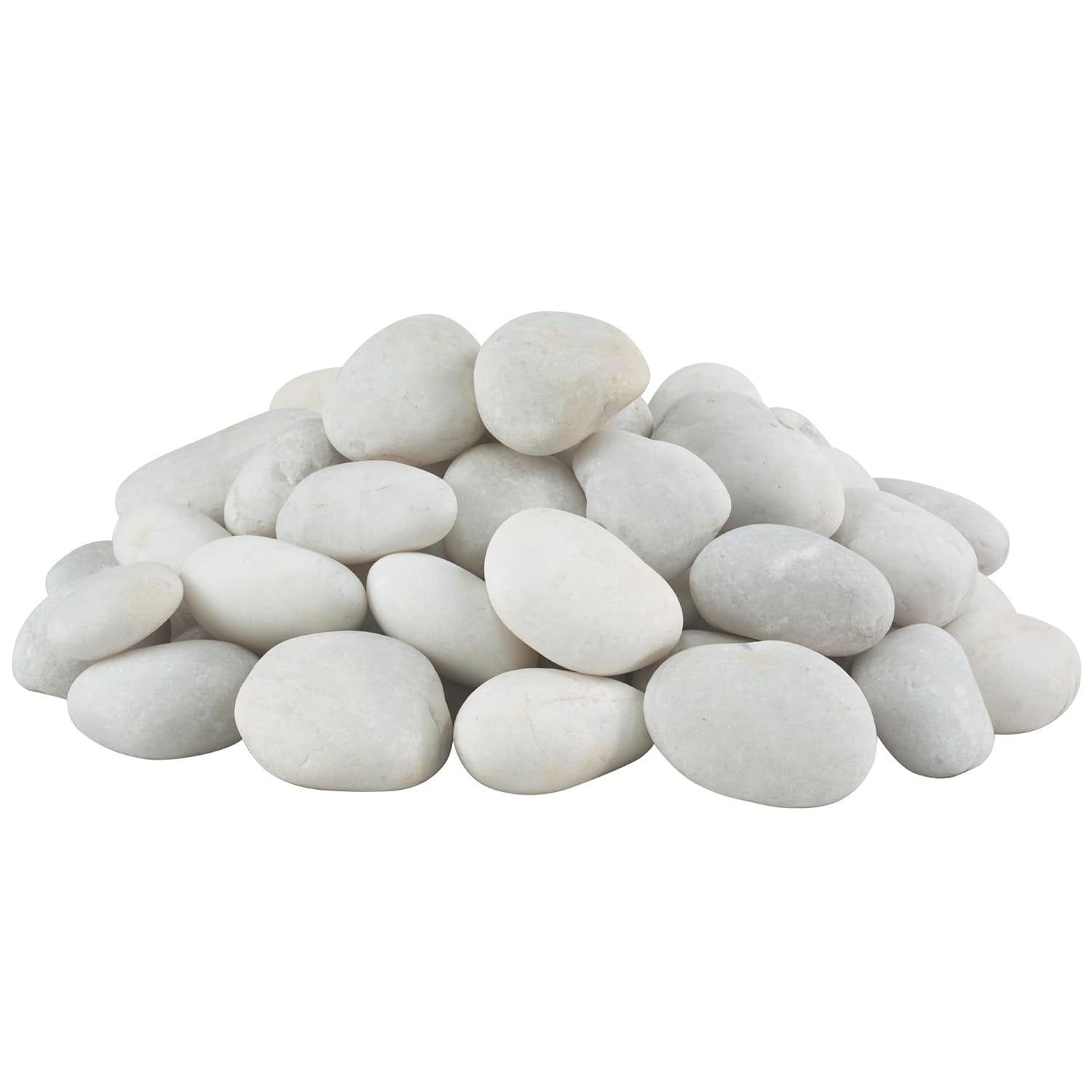 20lbs Large River Rocks for Landscaping, 3-4 Inch White River Rocks ...