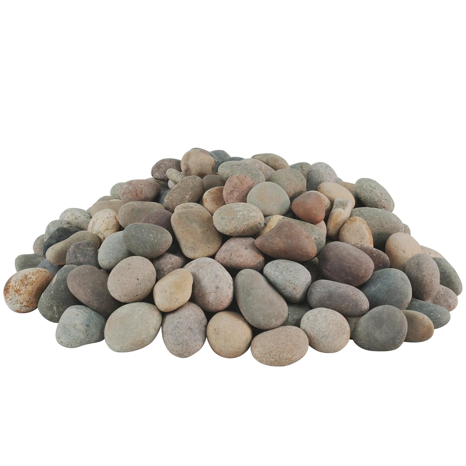20lbs Pebbles for Indoor Plants, 1-2 Inch Natural River Rocks, Hand ...