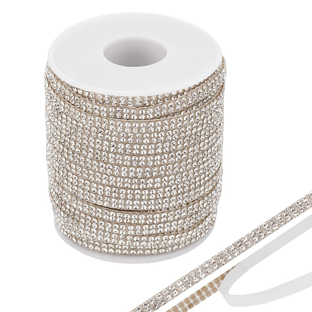 20m/21.9 Yards Self Adhesive Rhinestone Ribbon Resin Rhinestone Strips ...