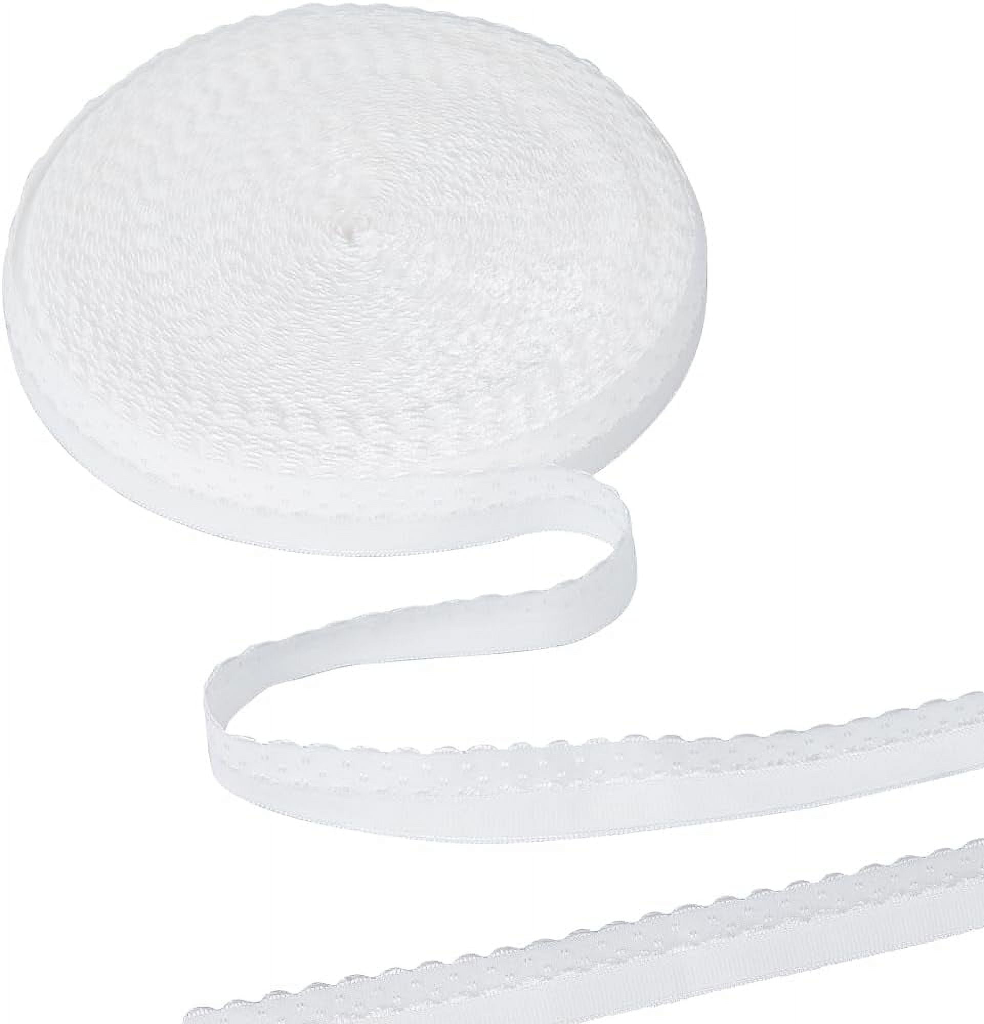 20m Fold Over Elastic Band 1.9cm Wide Wave Stretch Edge Lace Trim ...