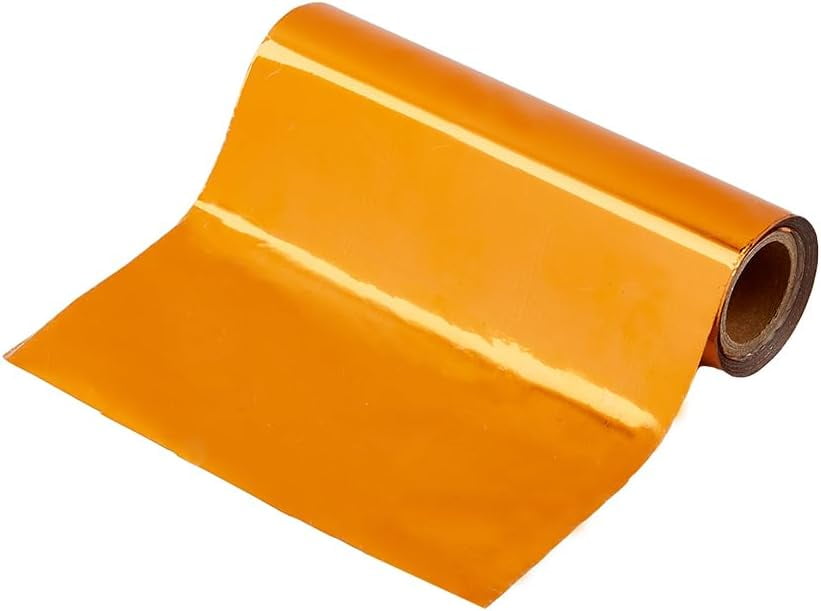 20m Hot Foil Roll 15cm Wide Heat Transfer Foil Paper Saddle Brown Hot Foil Paper Rolls for Foil ...