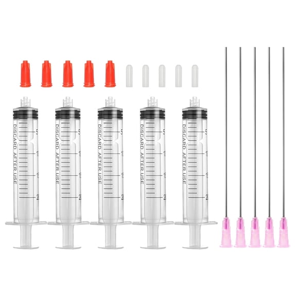 20ml Glue Applicator Syringes with 18G 4 Inch Blunt Tip Injector Long ...