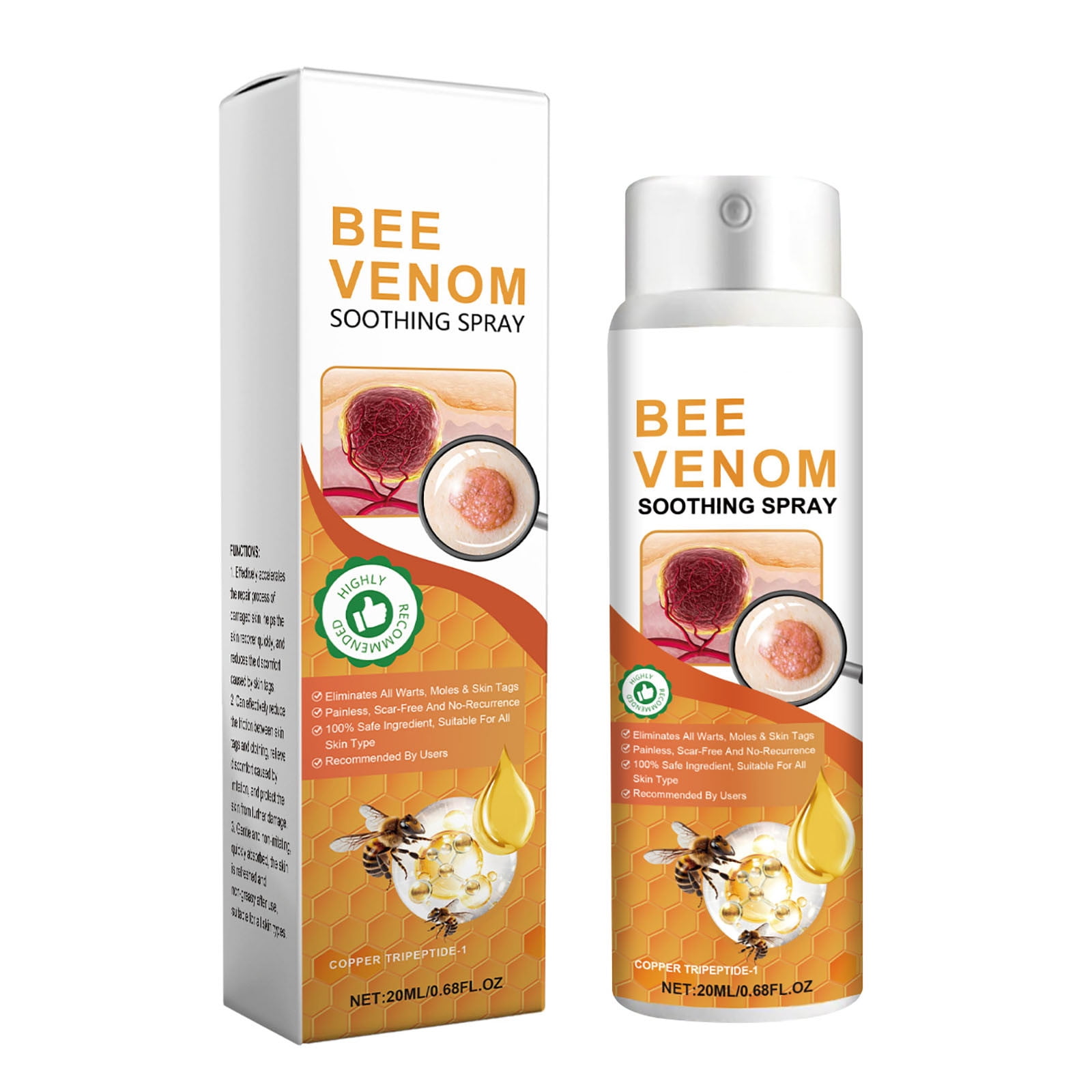 20ml Soothing Spray Spray For Skin Tags Or Warts The Effectiveness Of ...