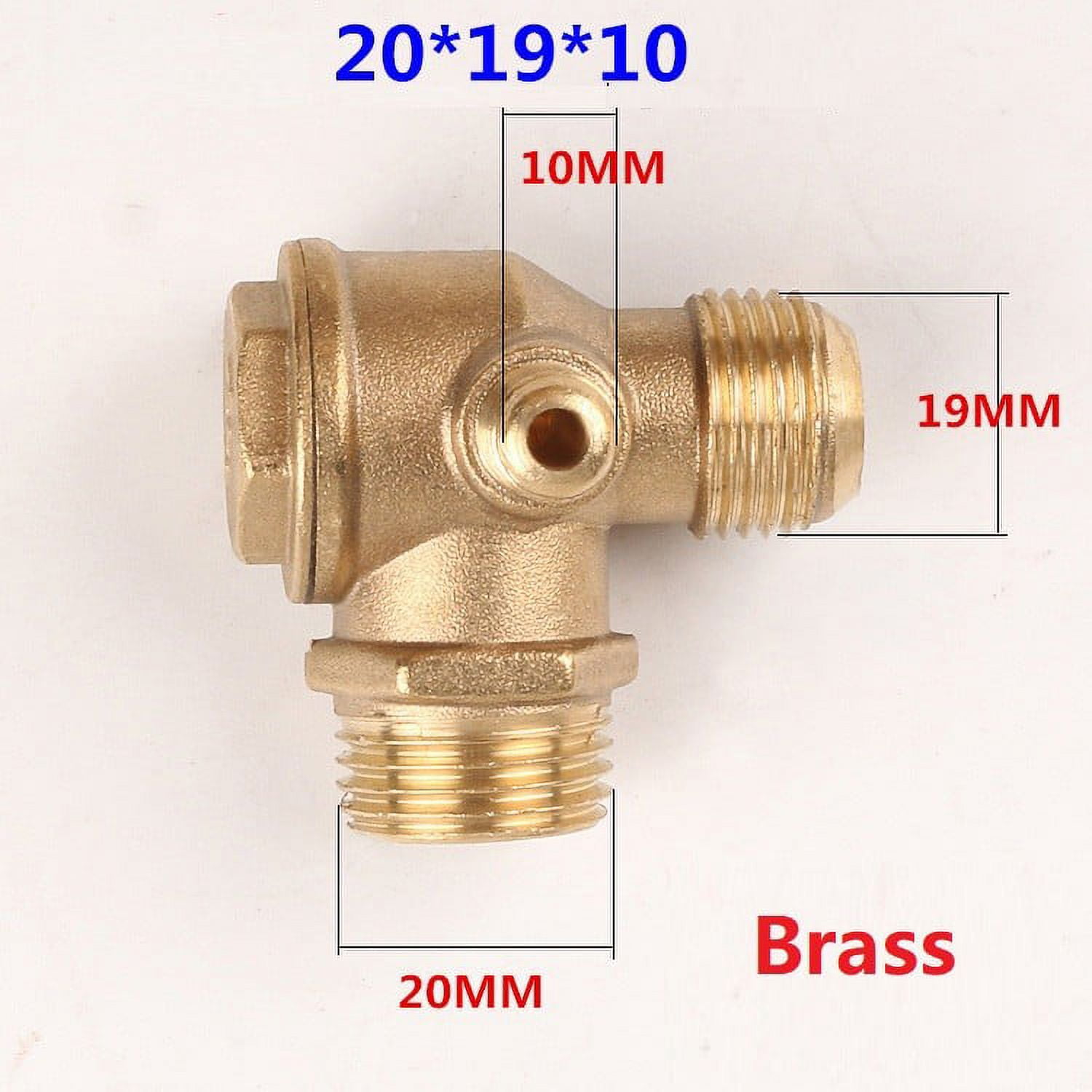 20mm 19mm 10mm 3-Port Male Thread Check Valve Three Way Valve Air ...