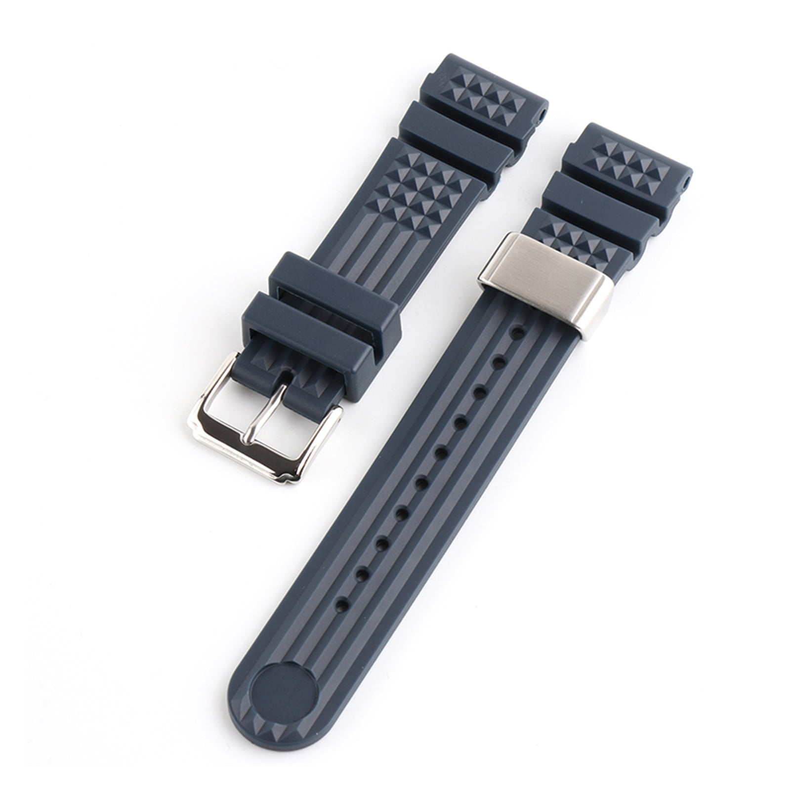 20mm 22mm Diver Rubber Strap Silicone Replacement Wrist Strap Bracelet ...