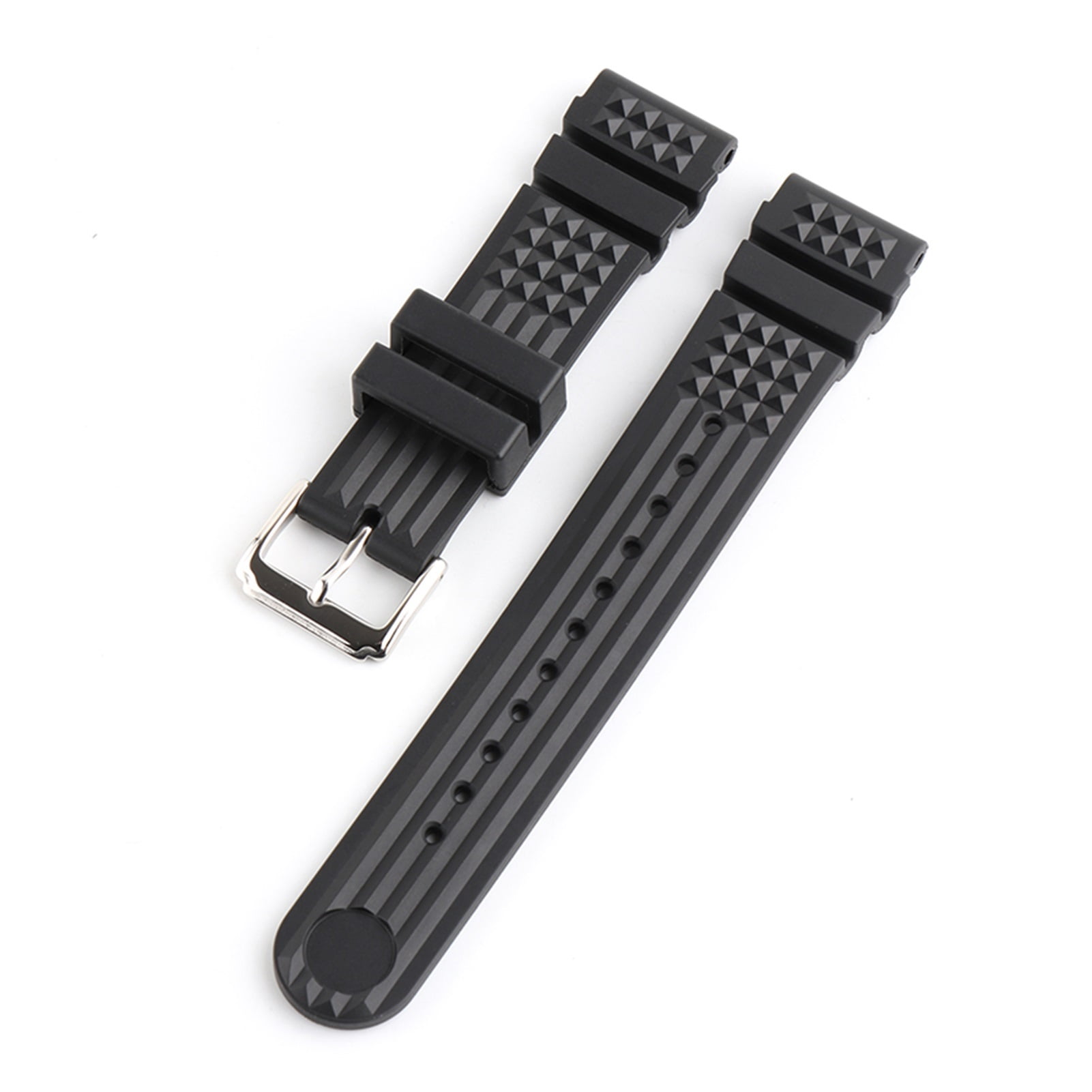 20mm 22mm Diver Rubber Strap Silicone Replacement Wrist Strap Bracelet ...