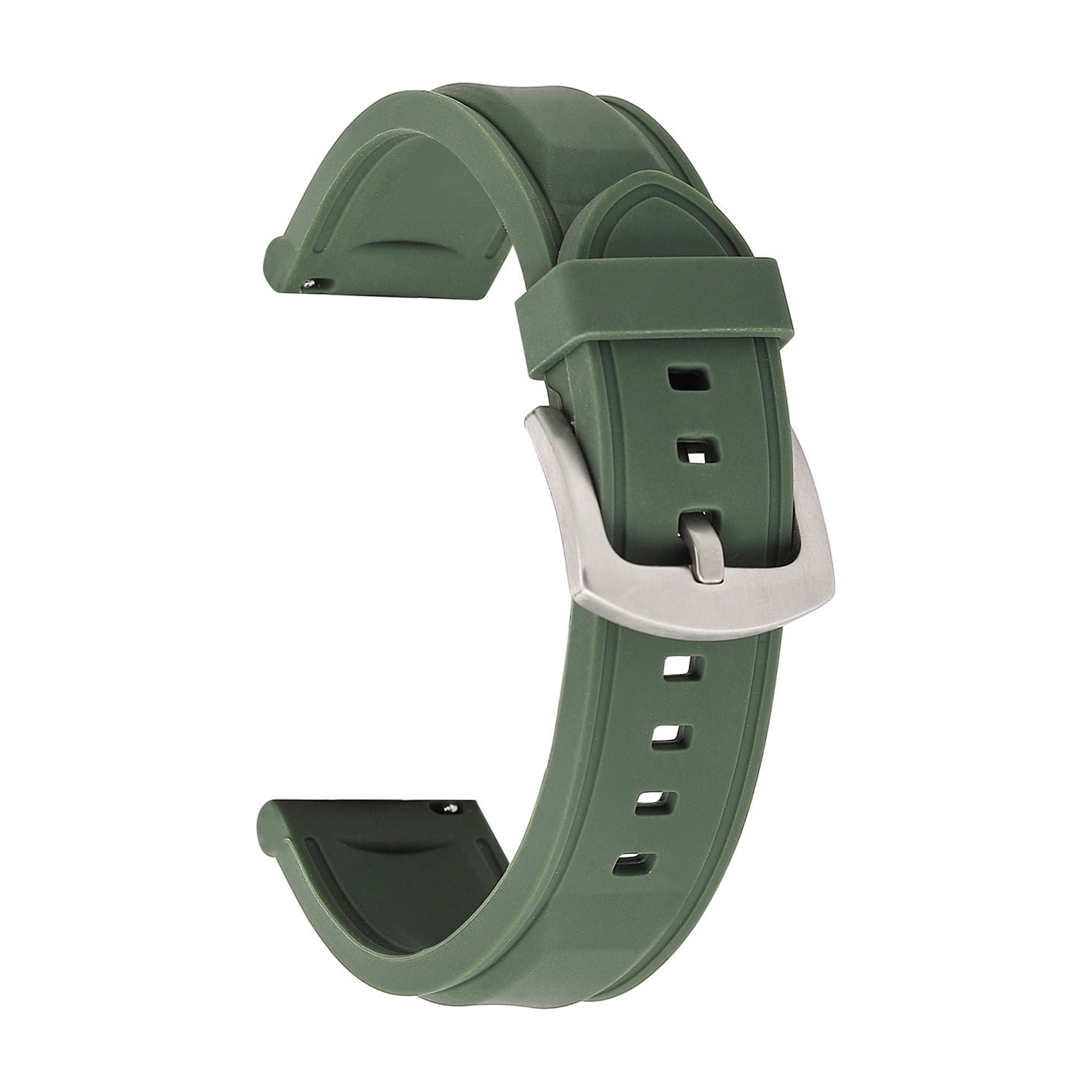 20mm , 22mm Quick Release Silicone Watch Strap Waterproof Sport Rubber ...