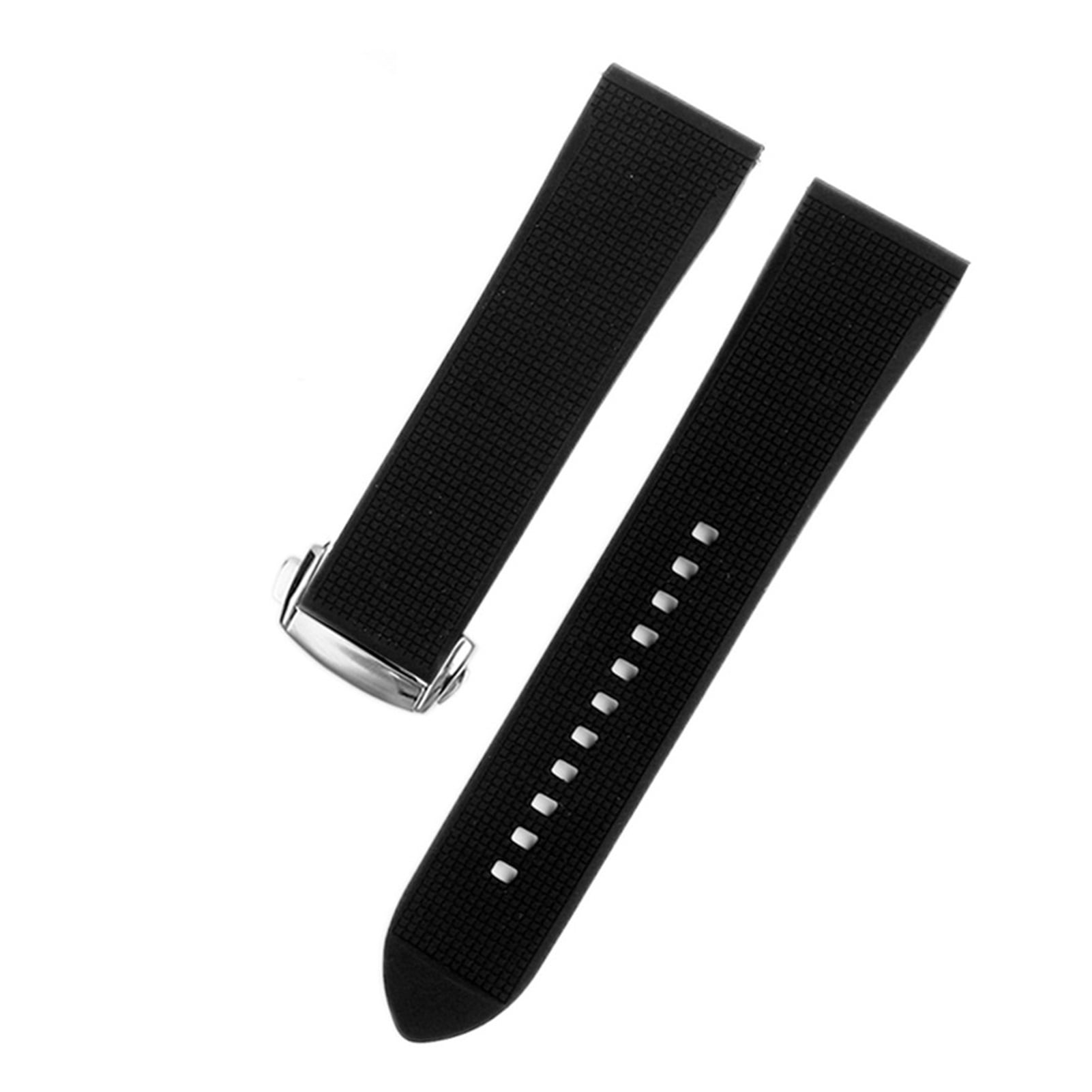 20mm 22mm Rubber Watch Band Fit For Omega Fit For Seamaster 600 ...
