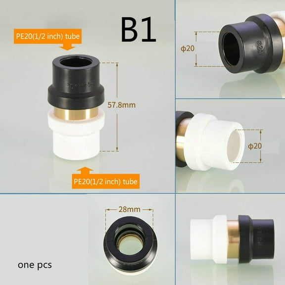 Blaxill Stretch Connector Water Pipe Fittings | PPR Material | Branch ...