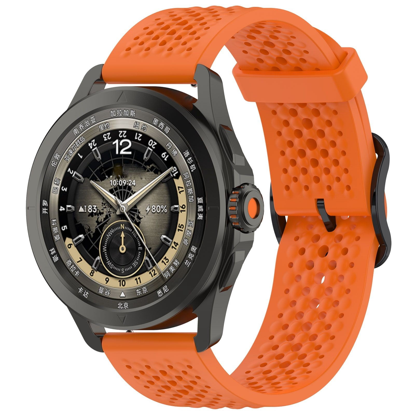 20mm Breathable Silicone Watch Strap Comfortable Durable Universal ...