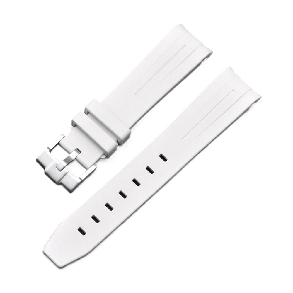 20mm Curved End Interface Rubber Watch Strap Fit For Omega Fit For ...