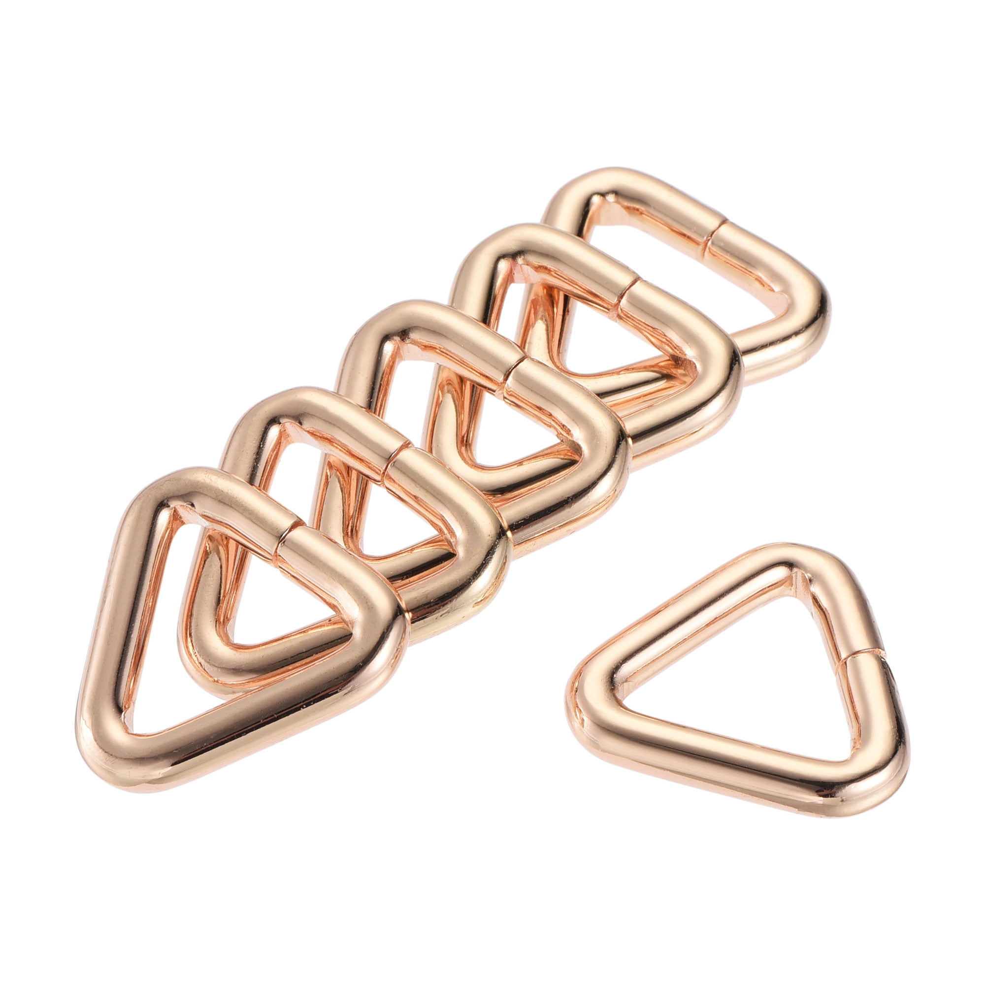 20mm Inner Width Triangle Ring Buckle Iron Electroplated Gold Tone 20 ...