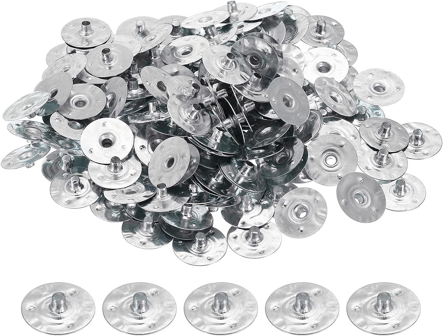 20mm Metal Candle Wick Sustainer Tabs, 150 Pack Candle Wick Base Stand ...