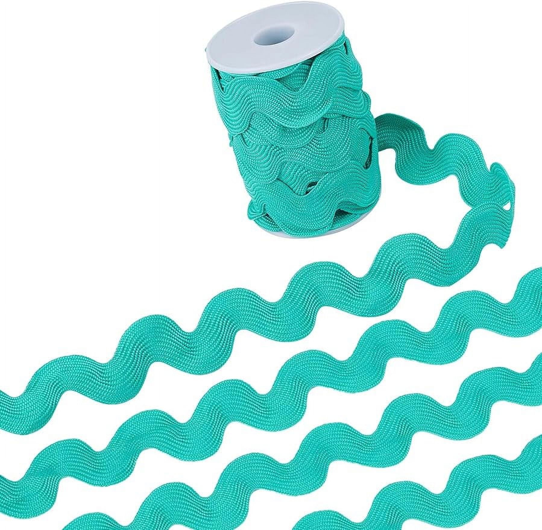 20mm RIC Rac Ribbon 10 Yards Lake Blue Wave Sewing Bending Fringe Trim ...