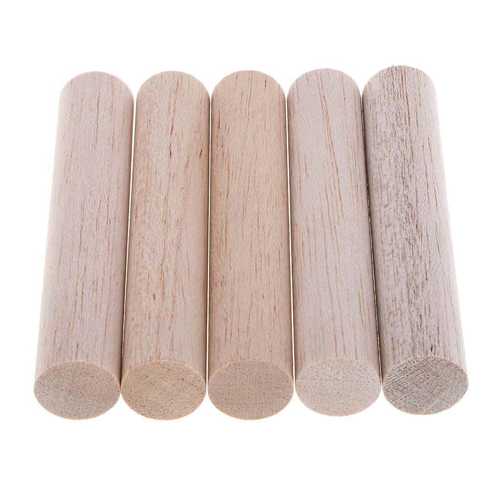 20mm Round Balsa Unfinished Woodcraft Stick Dowel Rod 5 Pieces 110mm ...