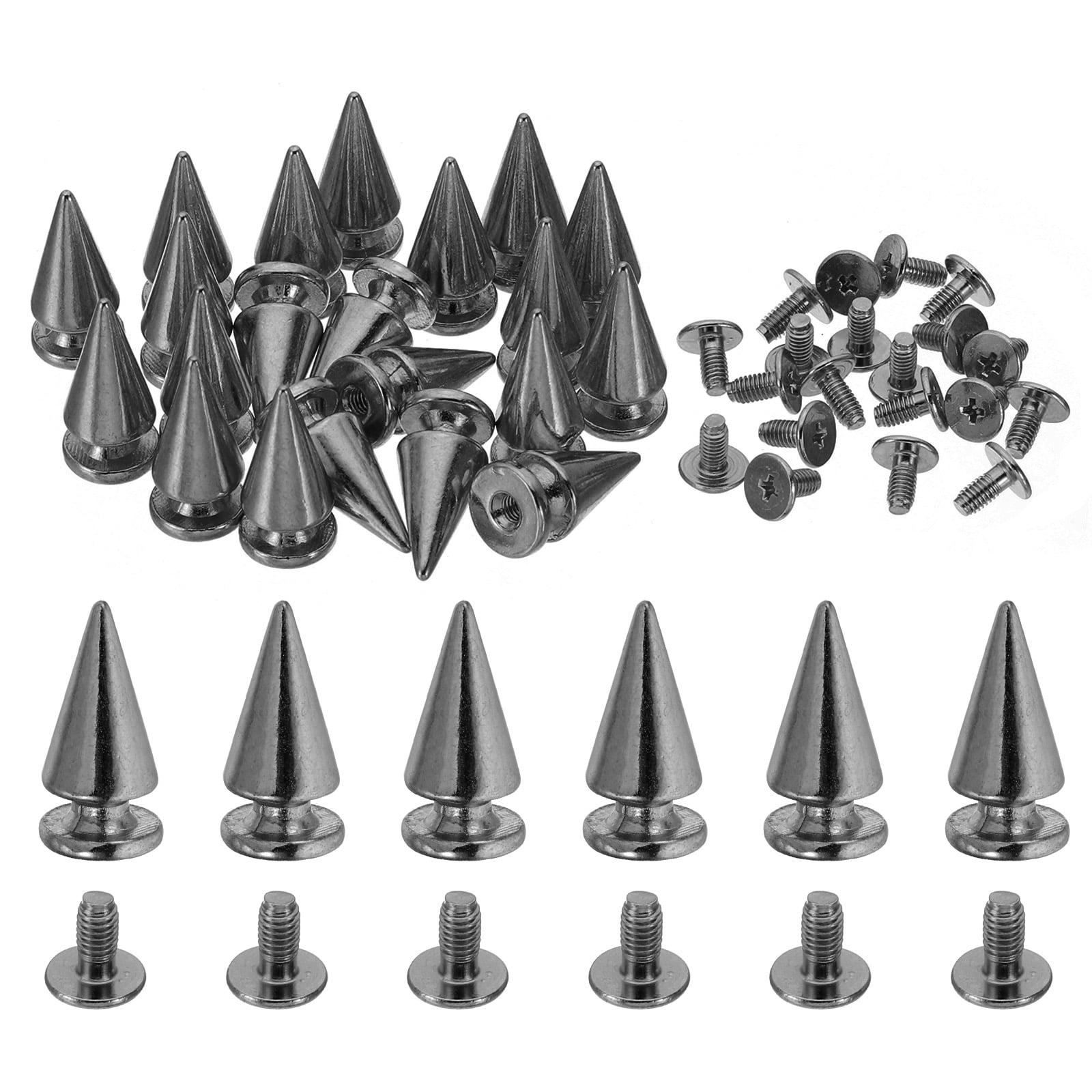 20mm Studs for Clothing, 20 Sets Studs and Spikes Leather Rivets for ...