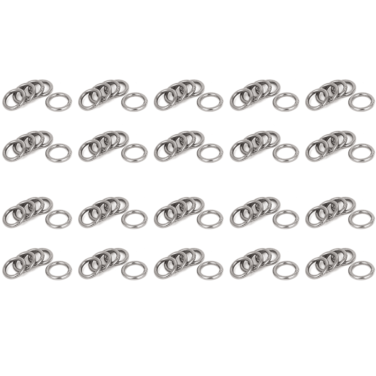 20mm x 3mm Stainless Steel Webbing Strapping Welded O Rings 100 Pcs ...