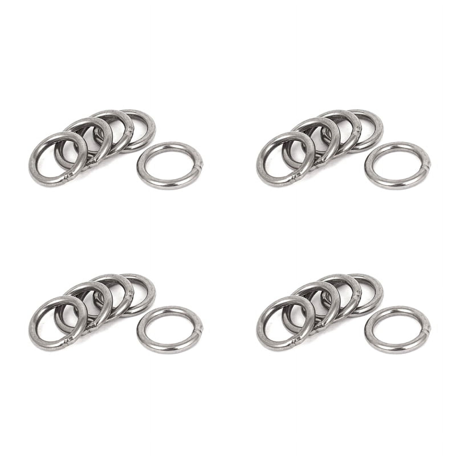 20mm x 3mm Stainless Steel Webbing Strapping Welded O Rings 20 Pcs ...