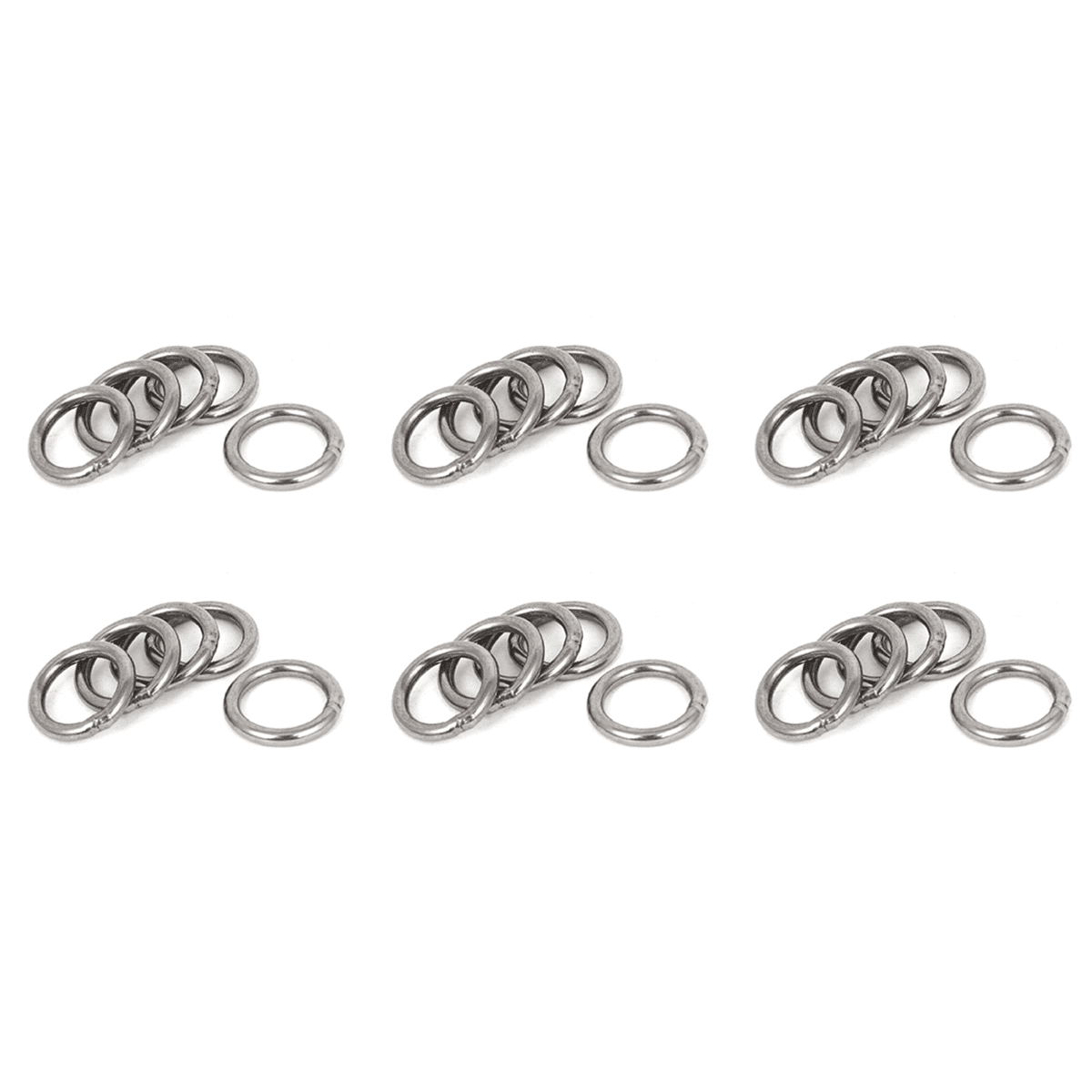 20mm x 3mm Stainless Steel Webbing Strapping Welded O Rings 30 Pcs ...