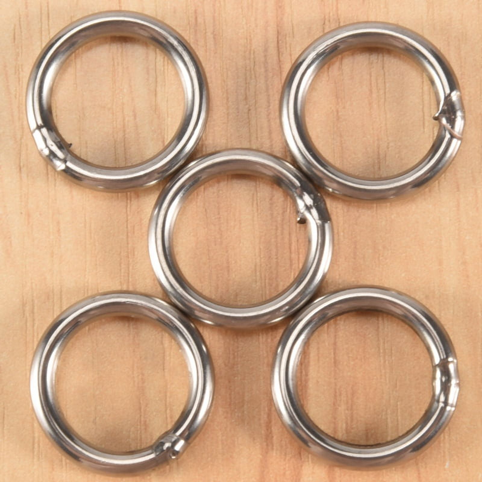 20mm x 3mm Stainless Steel Webbing Strapping Welded O Rings 5 Pcs ...
