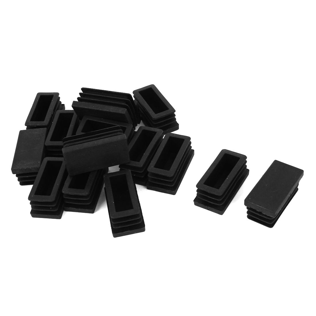 20mm x 40mm Plastic Rectangle Shape Caps Pipe Inserts End Blanking ...